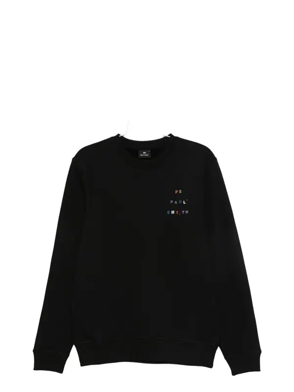 Paul Smith Cotton Logo Sweatshirt - Black