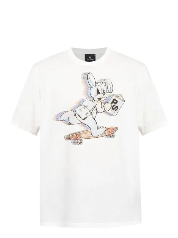 Paul Smith Skate Bunny Cotton T-shirt - White