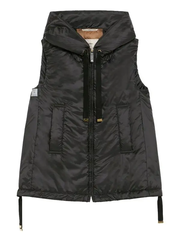 Max Mara Nylon Down Vest - Black