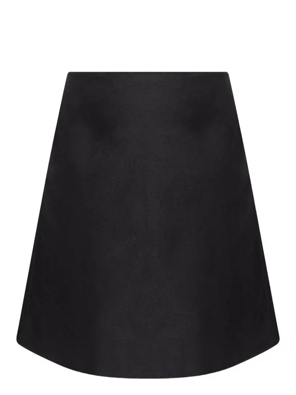 Alexander McQueen Silk Skirt - Black