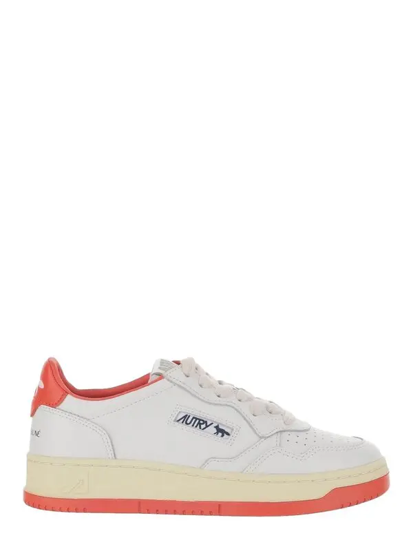 AUTRY X MAISON KITSUNE Medialist Low Sneakers - Red