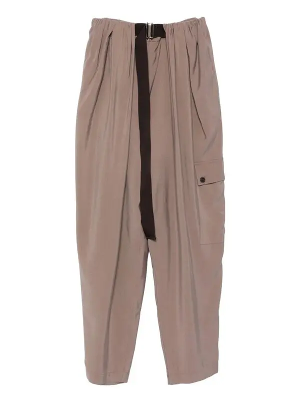 ALYSI Wide-leg Trousers - Grey