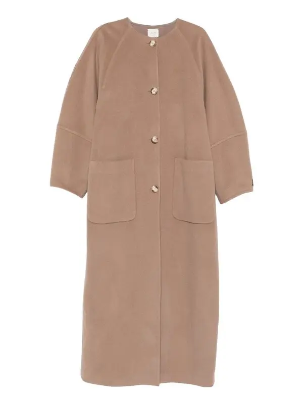 ALYSI Wool Coat - Brown
