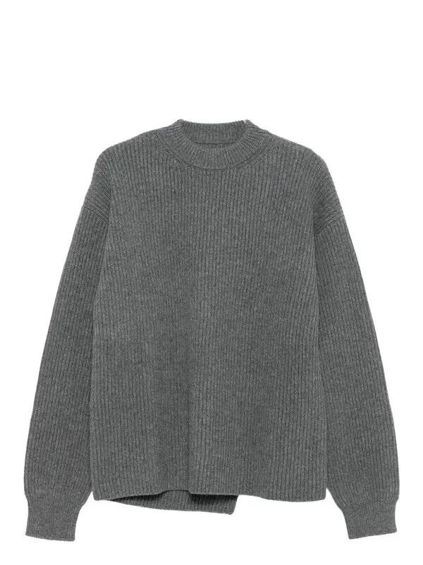 JIL SANDER Wool Crewneck Jumper - Grey