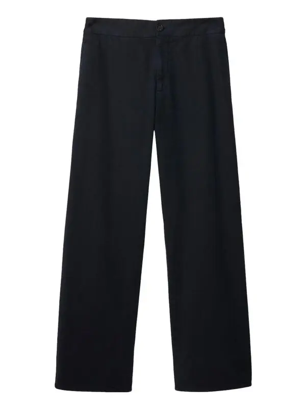 Burberry Gabardine Trousers - Blue