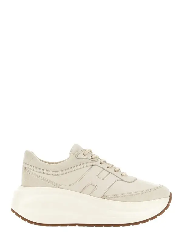 Hogan H696 Leather Sneakers - White