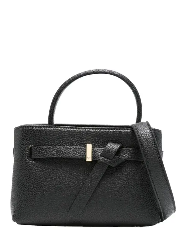 Emporio Armani Handheld Bag With Top Handle And Knotted Detail - Black