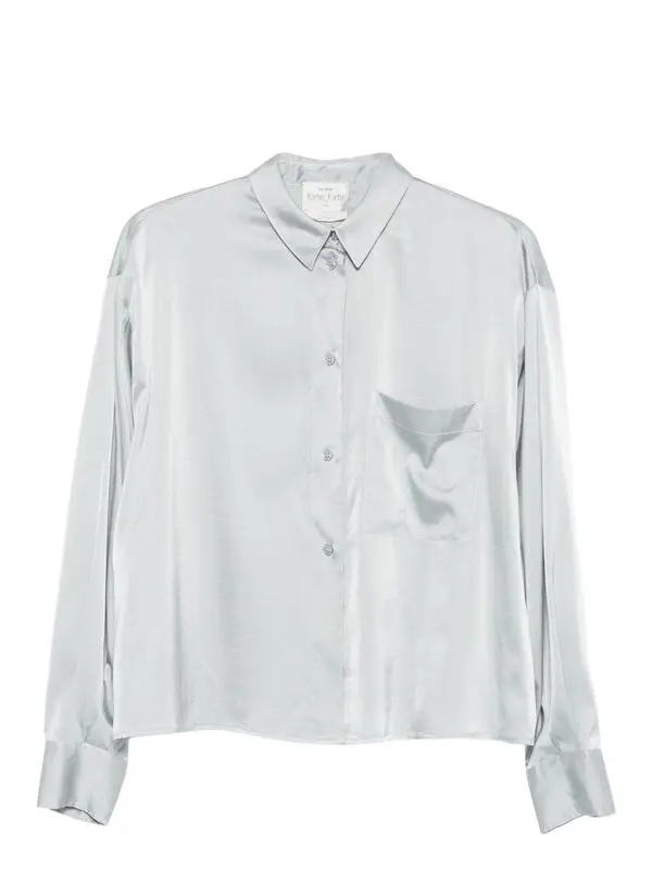 FORTE_FORTE Silk Shirt - Grey