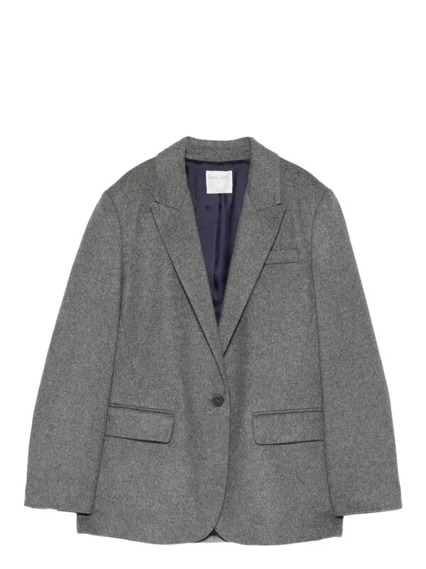 FORTE_FORTE Wool Single-breasted Jacket - Grey