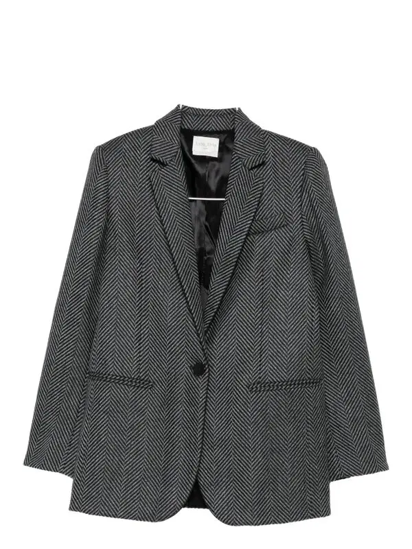FORTE_FORTE Wool Single-breasted Jacket - Grey