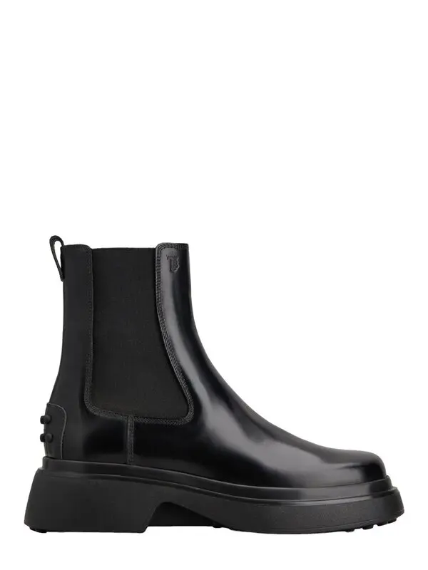 TOD'S Leather Chelsea Boots - Black