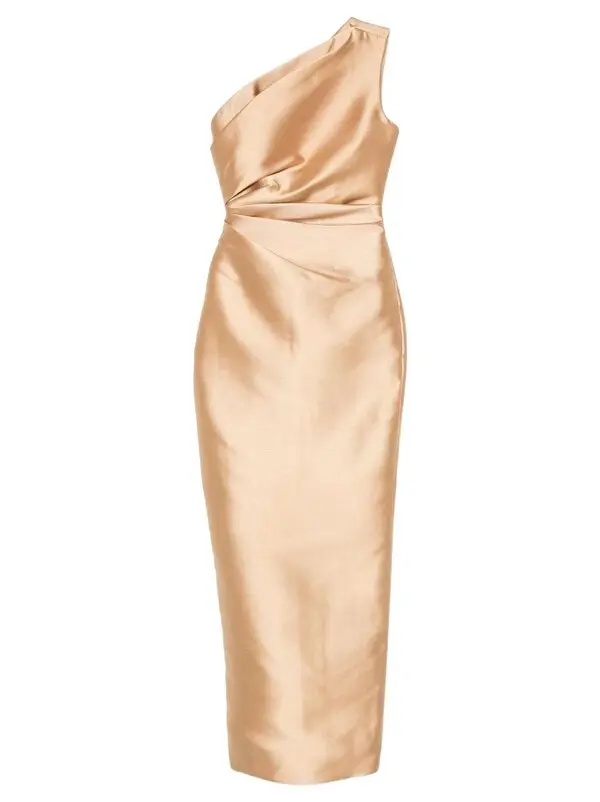 Solace London Kira Midi Dress - Gold
