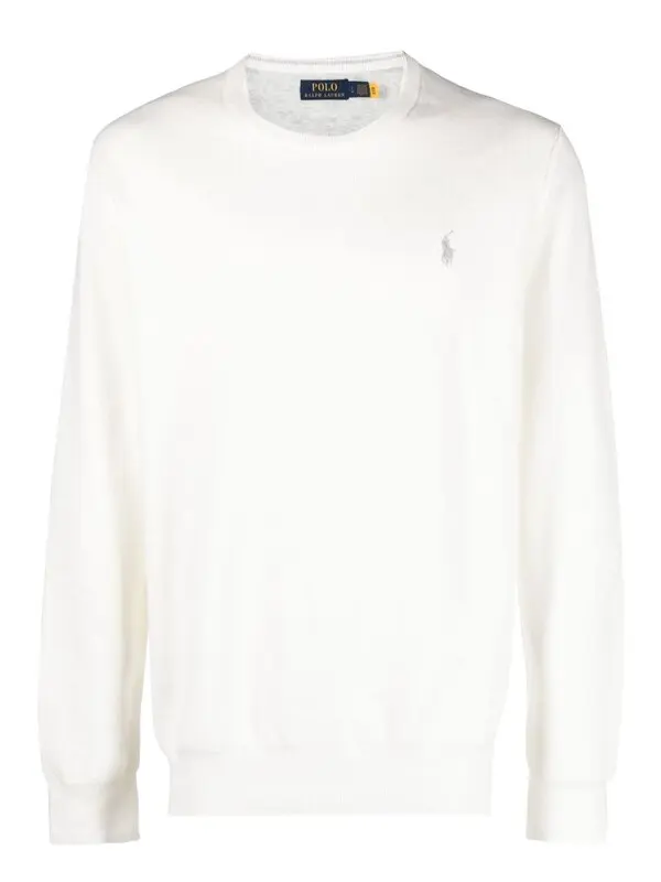 Polo Ralph Lauren Sweater With Logo - White