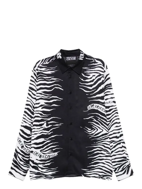 Versace Shirt With Print - Black
