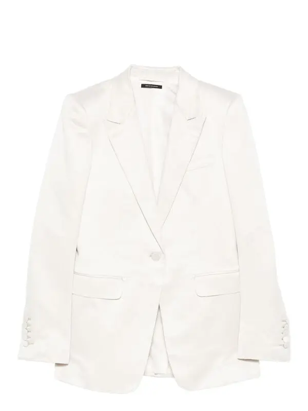 TOM FORD Single-breasted Blazer - White