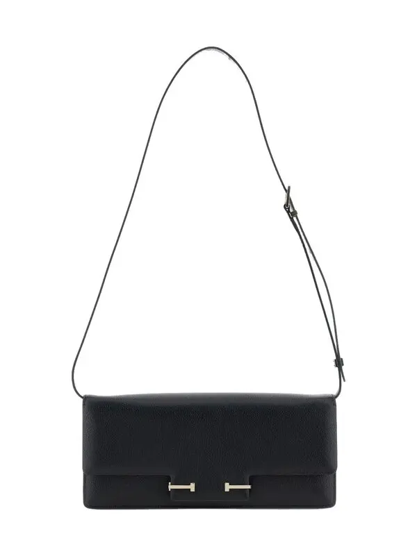 TOM FORD Leather Shoulder Bag - Black