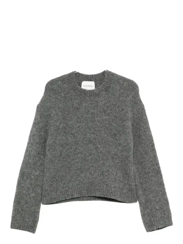Closed Wool Crewneck Jumper - Grey