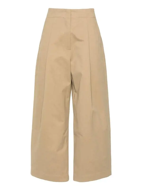 Studio Nicholson Cotton Wide-leg Trousers - Beige