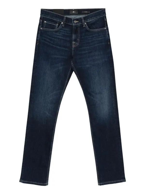 7 For All Mankind Straight Leg Jeans - Blue