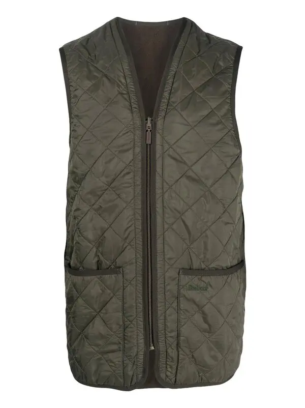 Barbour Waistcoat Zip Liner - Green