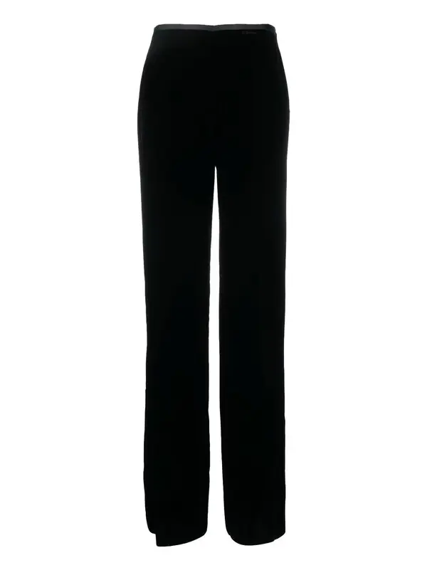 Emporio Armani Wide-leg Trousers - Black