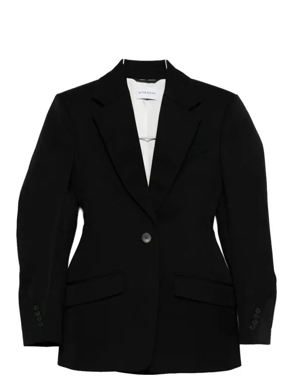Givenchy Wool Single-breasted Jacket - Black