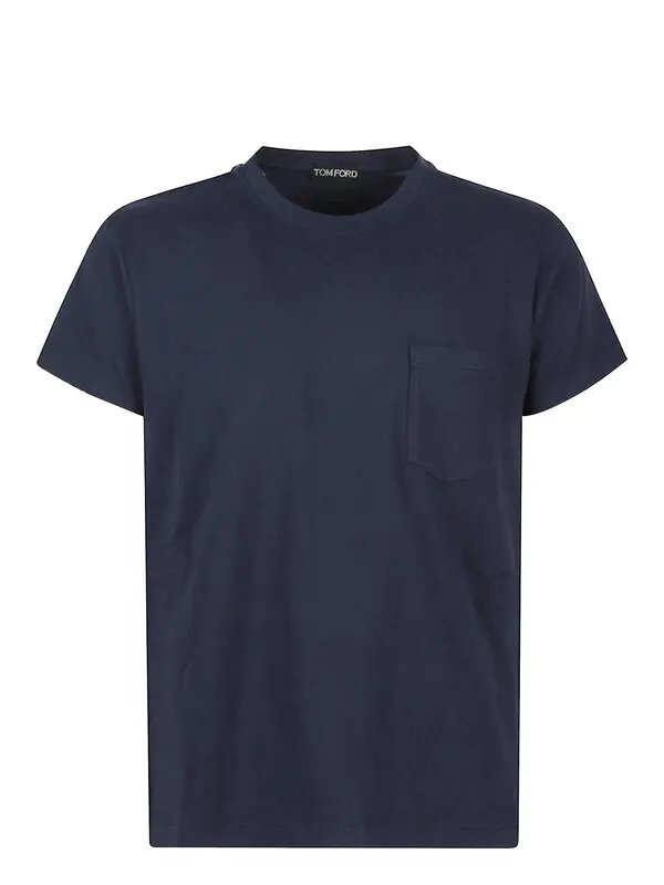 TOM FORD Cotton T-shirt - Blue