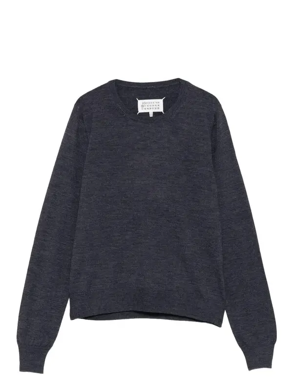 MAISON MARGIELA Wool Crewneck Sweater - Blue