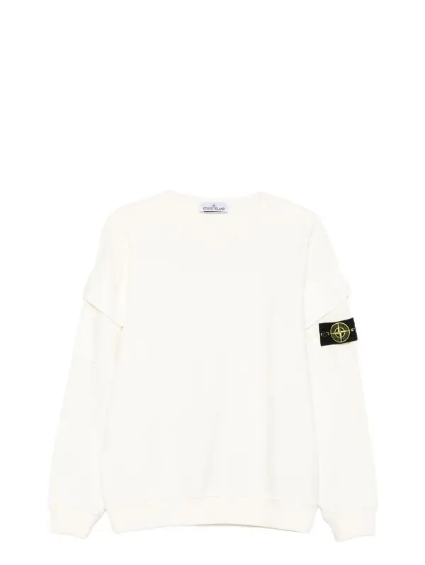 Stone Island Cotton Sweatshirt - White