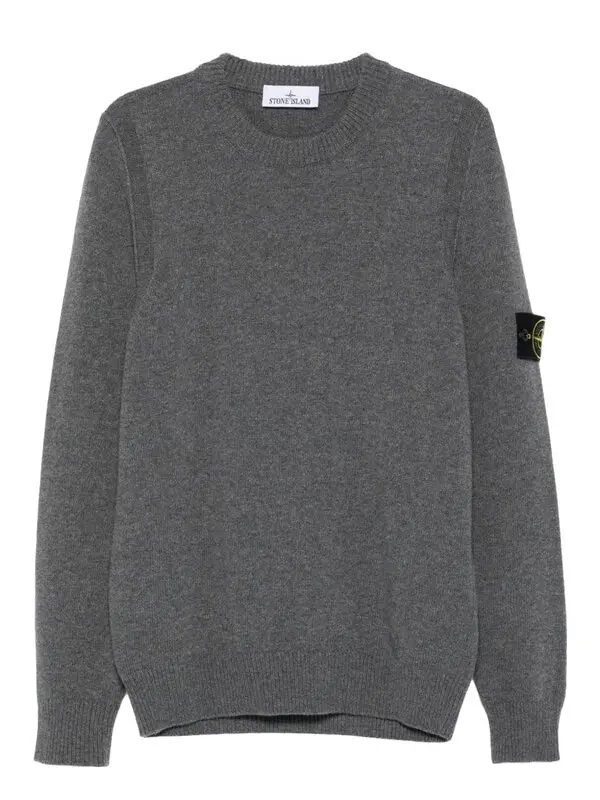 Stone Island Wool Crewneck Sweater - Grey