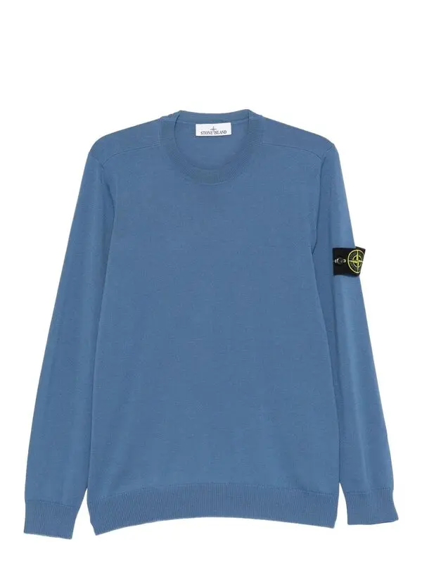 Stone Island Wool Crewneck Sweater - Blue