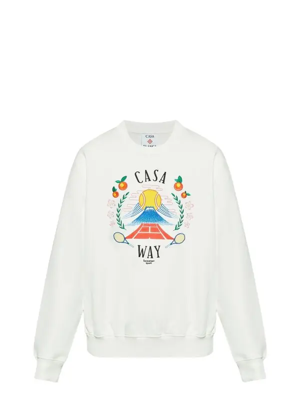 Casablanca Cotton Sweatshirt - White