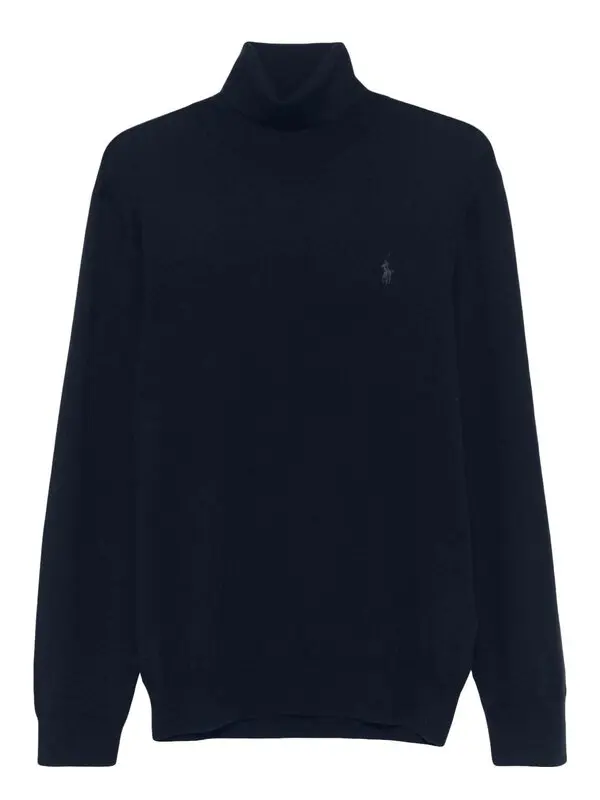 Polo Ralph Lauren Rws Wool Sweater With Logo - Blue