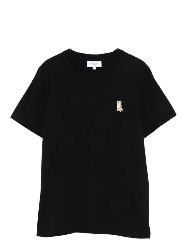Maison Kitsuné Lady Fox Cotton T-shirt - Black