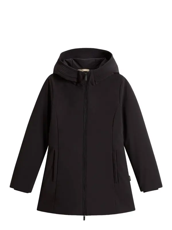 Woolrich Midi Parka Coat - Black