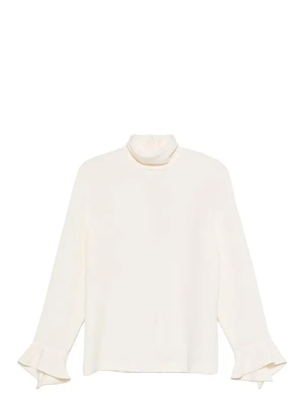 Alberto Biani High-neck Blouse - White