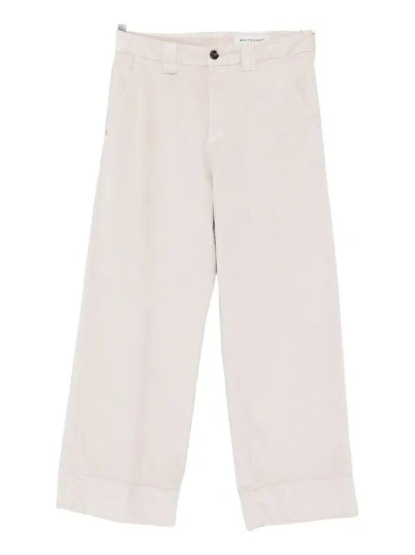 WHITE SAND Velvet Trousers - Grey