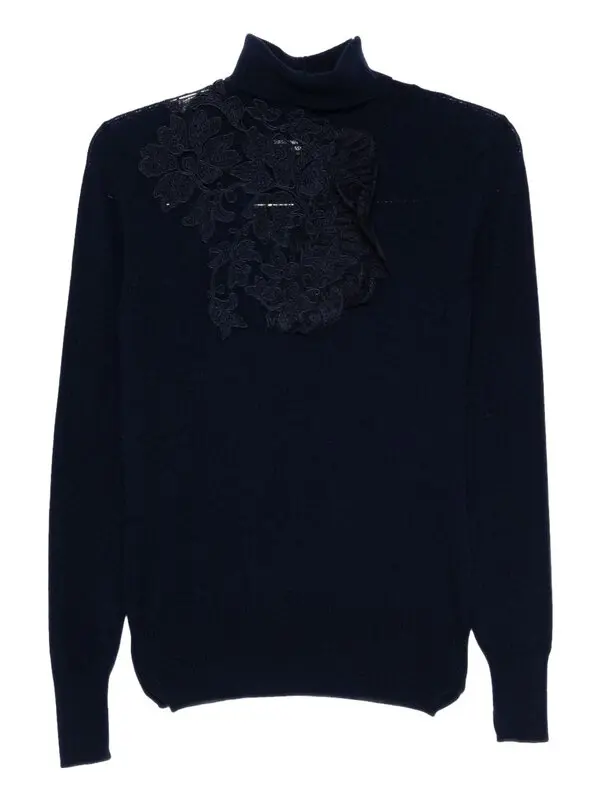 Ermanno Scervino Cashmere Turtle-neck Jumper - Blue