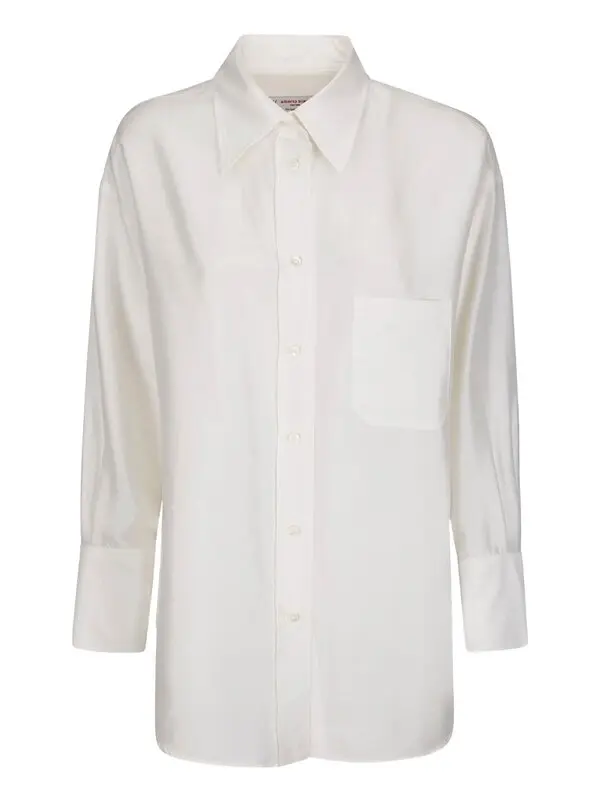 Alberto Biani Silk Shirt - White
