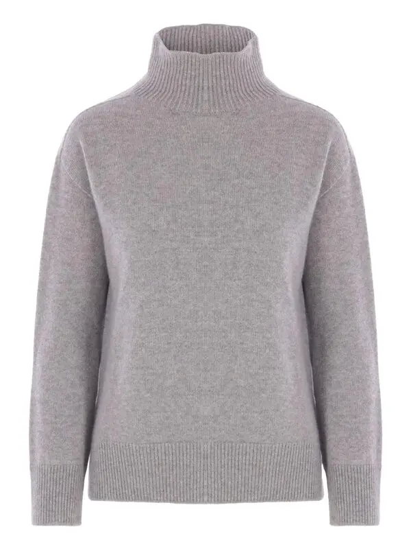 Max Mara Cashmere Turtleneck Sweater - Grey