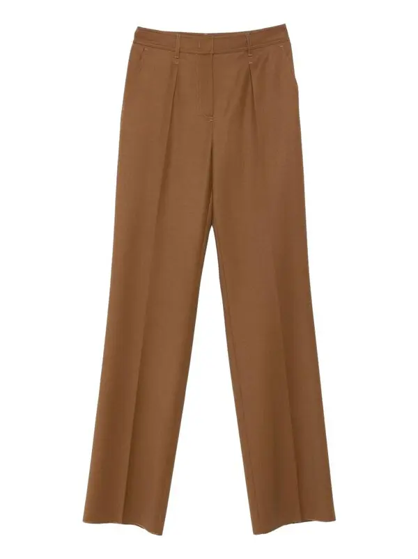 Max Mara Wool Trousers - Brown