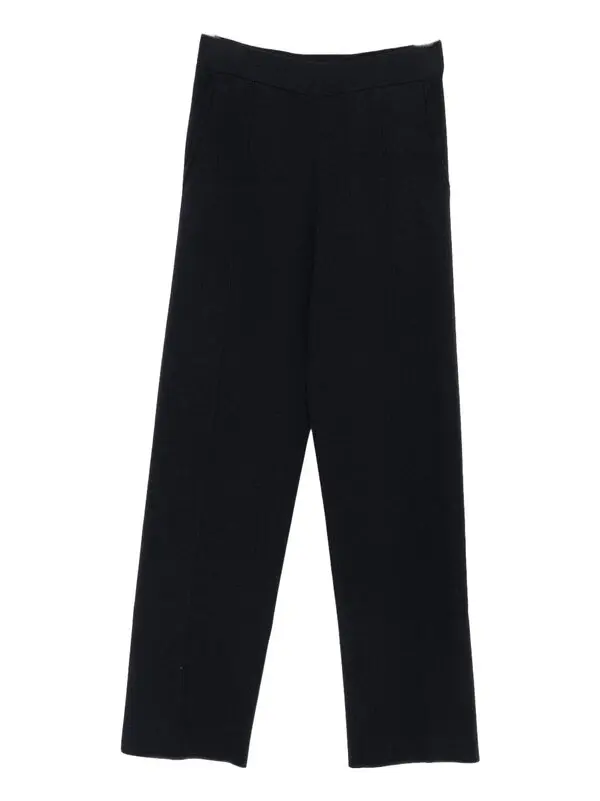 Max Mara Wool Blend Trousers - Blue