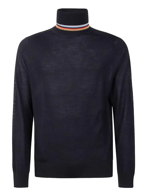 Paul Smith Wool Turtleneck Sweater - Black