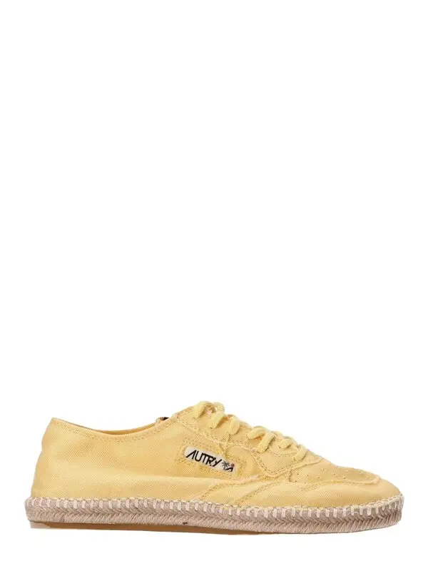 AUTRY Espadrilles Low Canvas Sneakers - Yellow