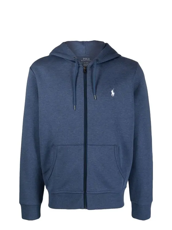 Ralph Lauren Slub Texture Logo Sweatshirt - Blue