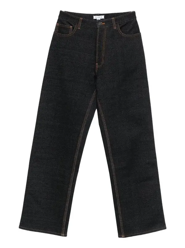 Alaïa Denim Cotton Jeans - Black