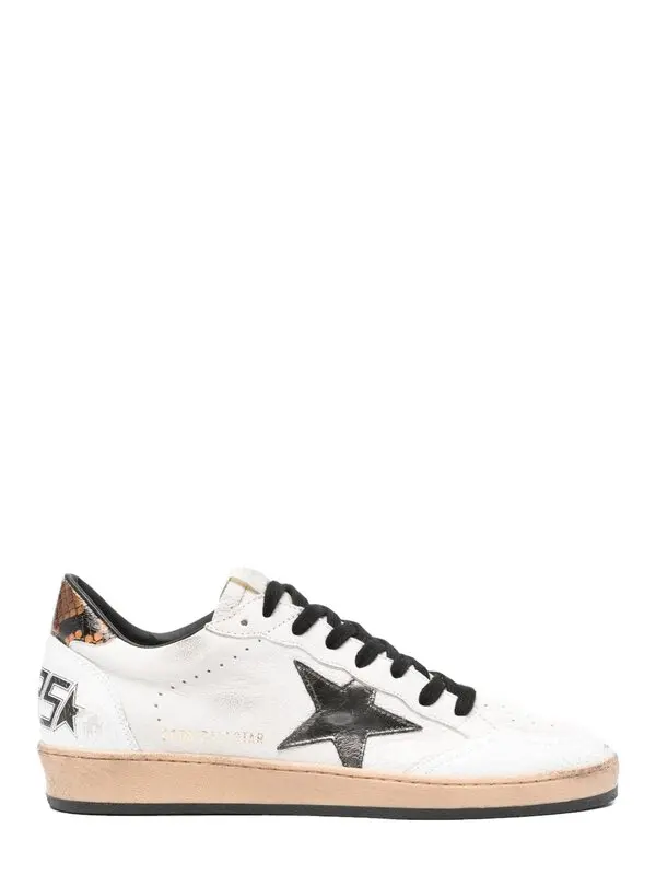 Golden Goose Ball Star Leather Sneakers - Brown