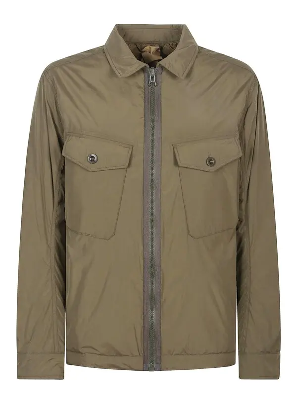 TEN C Lightweight Zip-up Jacket - Green