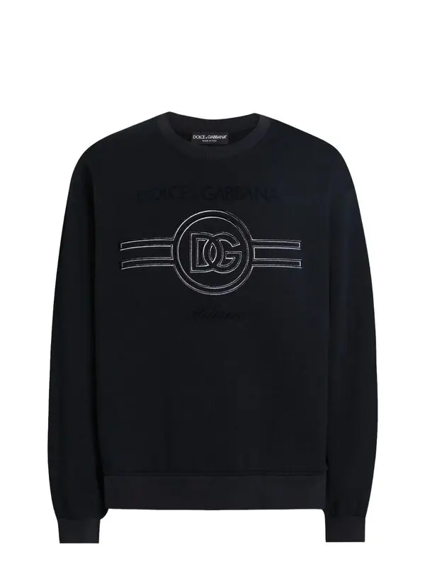 Dolce & Gabbana Sweatshirt With Logo - Blue