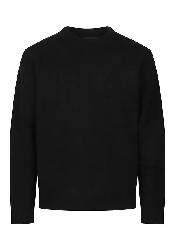 Axel Arigato Wool-blend Crew Neck Sweater - Black